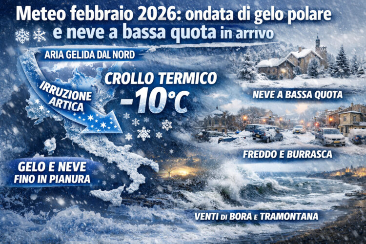 Meteo febbraio 2026: ondata freddo e neve a bassa quota in arrivo. Ecco ...